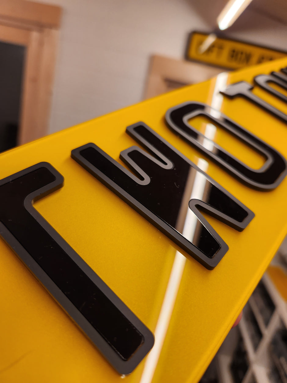 Acrylic Plates – Bosh Custom Number Plates